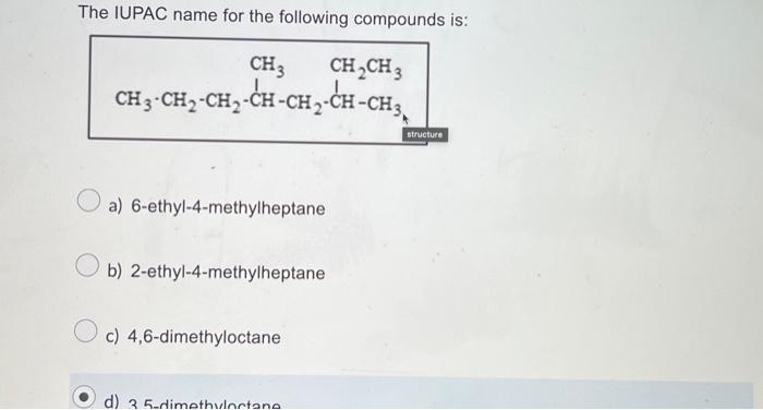 Solved Examine the following two structures and then select | Chegg.com