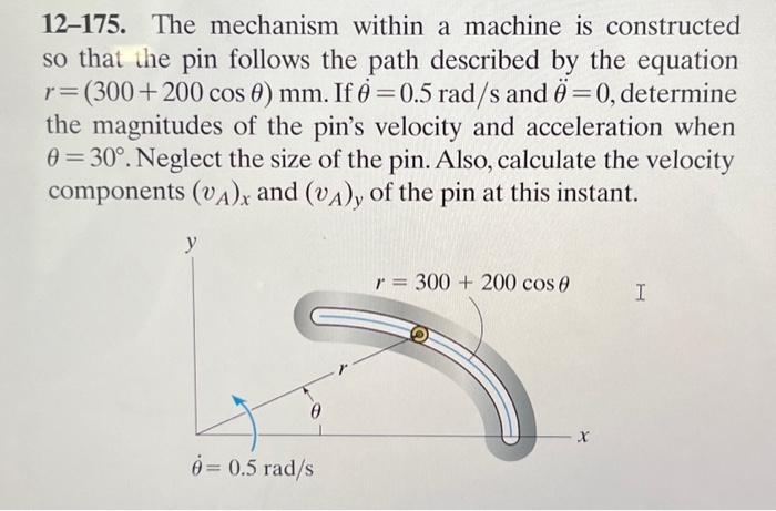 Solved The mechanism within a machine is constructed so that | Chegg.com