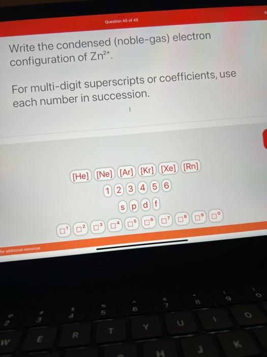 Solved Write the complete ground-state electron | Chegg.com