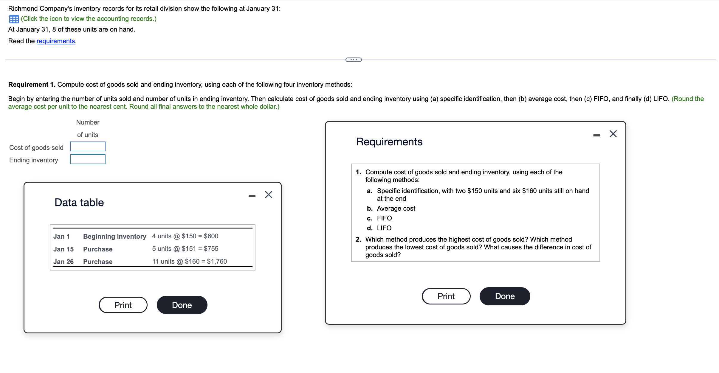 Solved Complete all the requirements please, here is an | Chegg.com