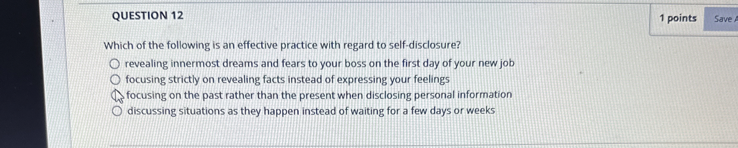 Solved QUESTION 121 ﻿pointsWhich of the following is an | Chegg.com