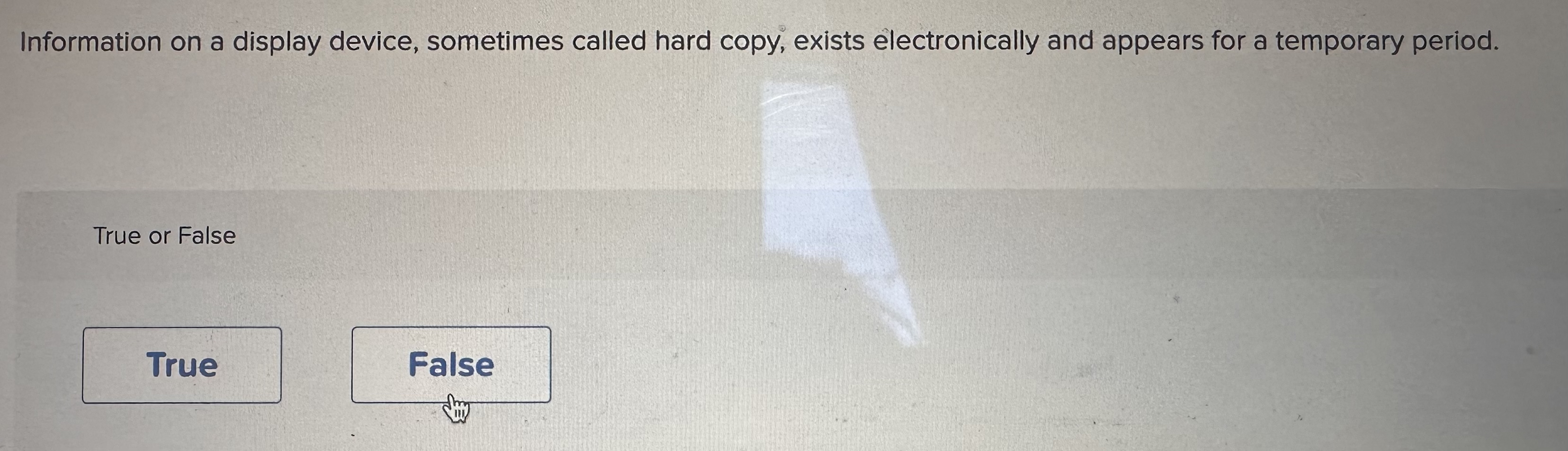 Solved Information on a display device, sometimes called | Chegg.com