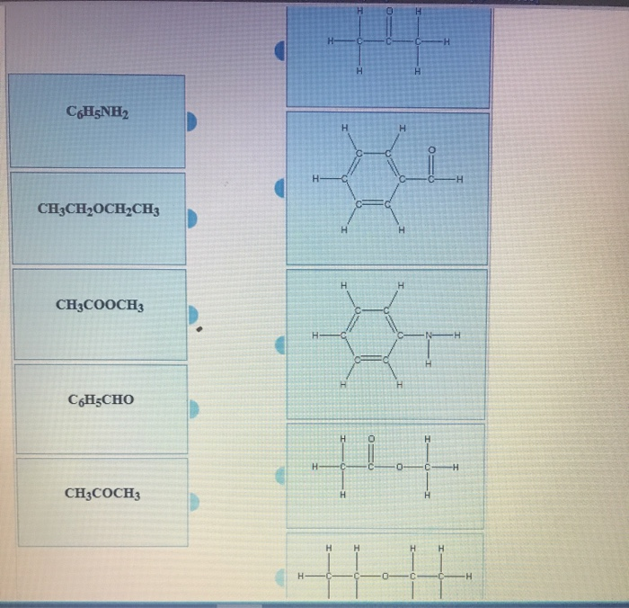 Solved CH,COCH,CH3 CH3OCH2CH3 CHCH2OH CH3CONH2 C6H3CHO | Chegg.com