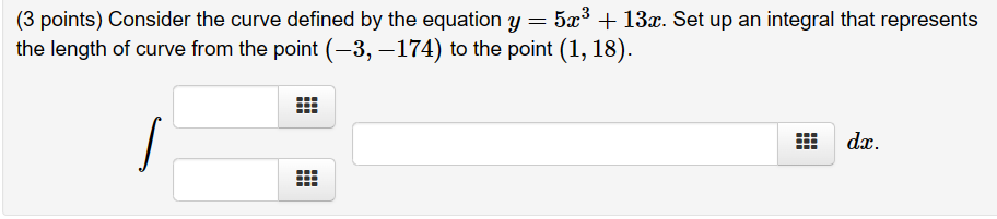 (3 ﻿points) ﻿Consider the curve defined by the | Chegg.com