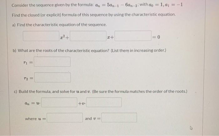Solved Consider the sequence given by the formula: an = | Chegg.com