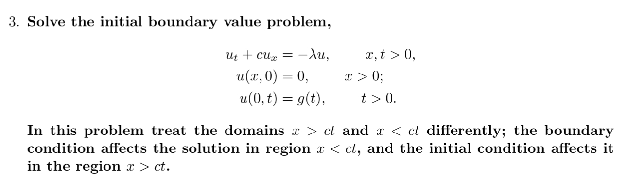 Solved Solve the initial boundary value | Chegg.com