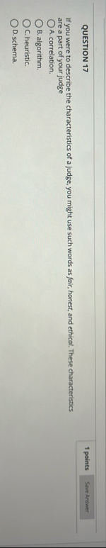 Solved QUESTION 171 ﻿pointsIf you were to describe the | Chegg.com