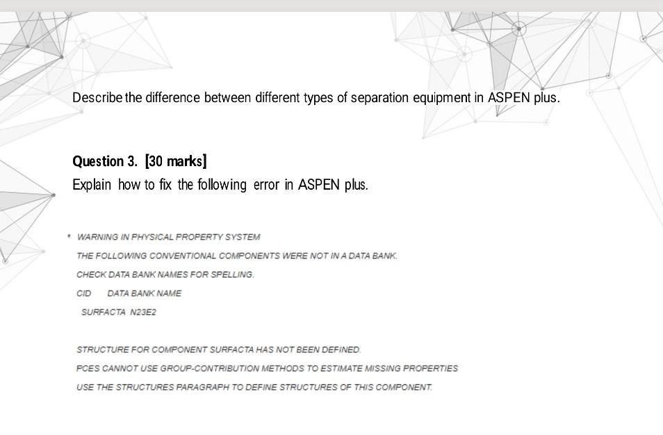 Solved Describe the difference between different types of | Chegg.com