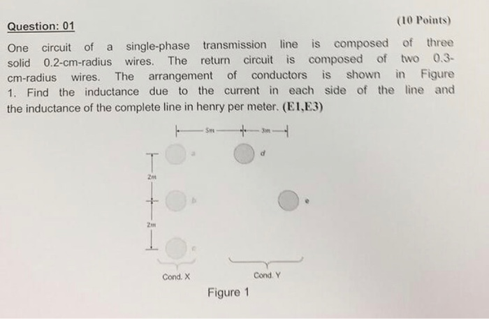 Solved Question: 01 (10 Points) One circuit of a | Chegg.com