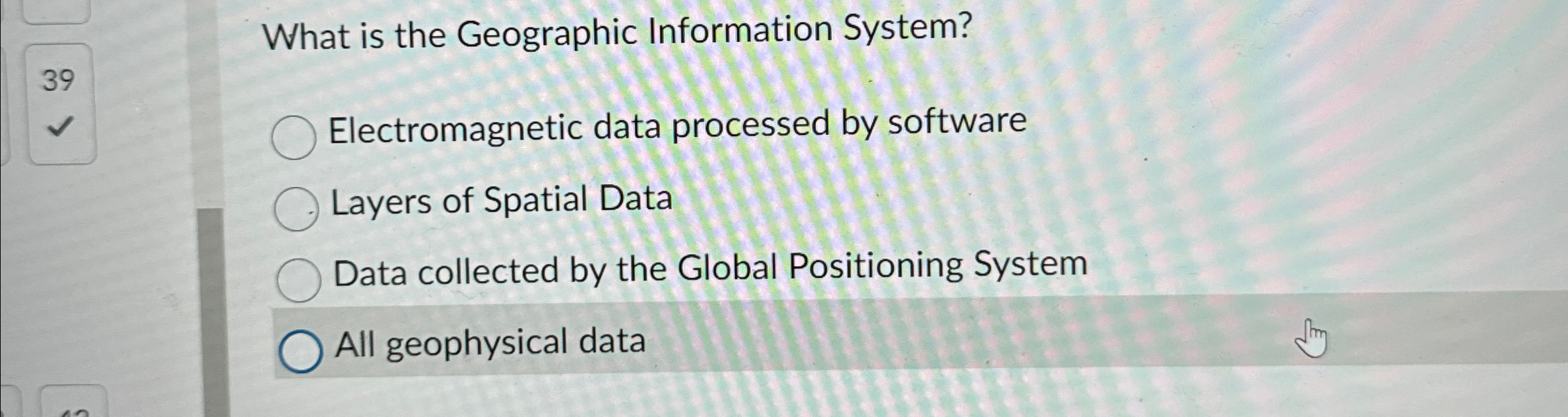 Solved What is the Geographic Information | Chegg.com