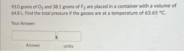 Solved 7.7 L of O2 reacts with excess Hz to form H2O | Chegg.com