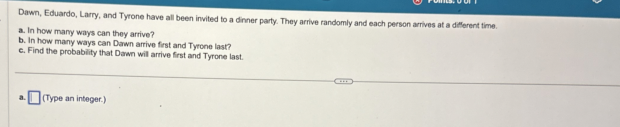 Solved Dawn, Eduardo, Larry, and Tyrone have all been | Chegg.com
