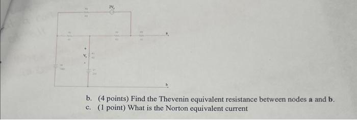Solved 1. Find the Thevenin equivalent circuit between nodes | Chegg.com