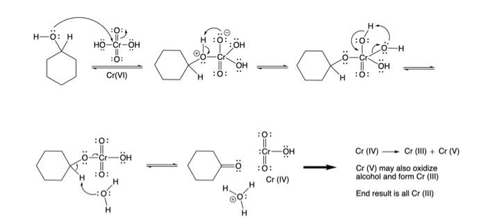 Solved Look at the four-step mechanism of chromate ester | Chegg.com