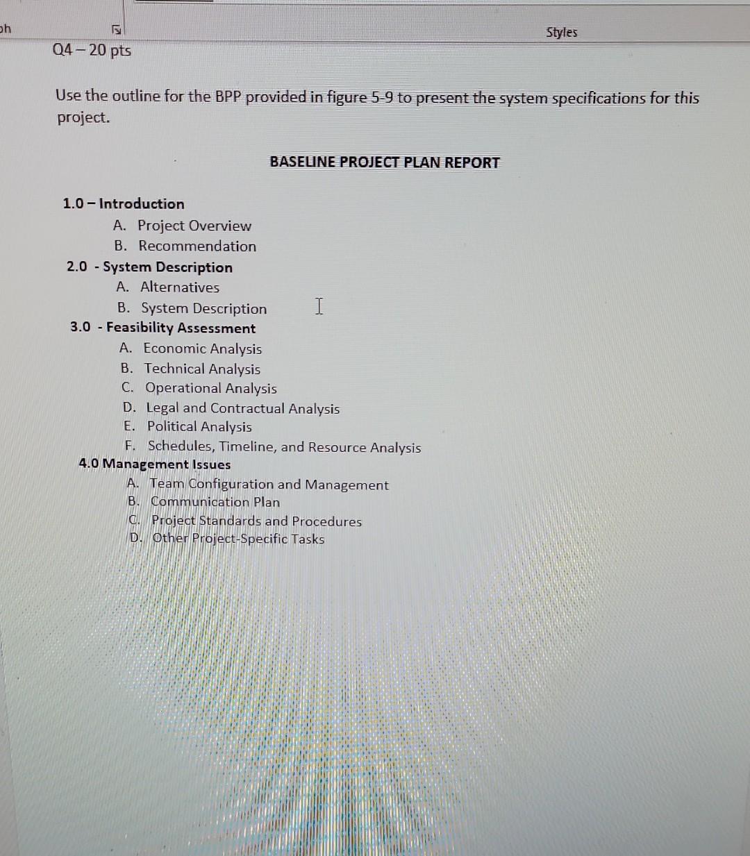 Solved Use the outline for the BPP provided in figure 5-9 to | Chegg.com