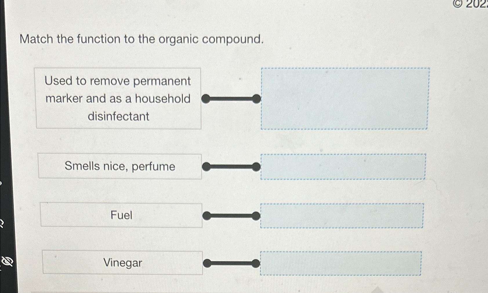Solved Match the function to the organic compound.Used to | Chegg.com