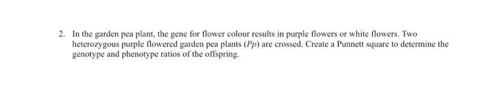 Solved 1. In garden pea plants, the allele for inflated pod | Chegg.com