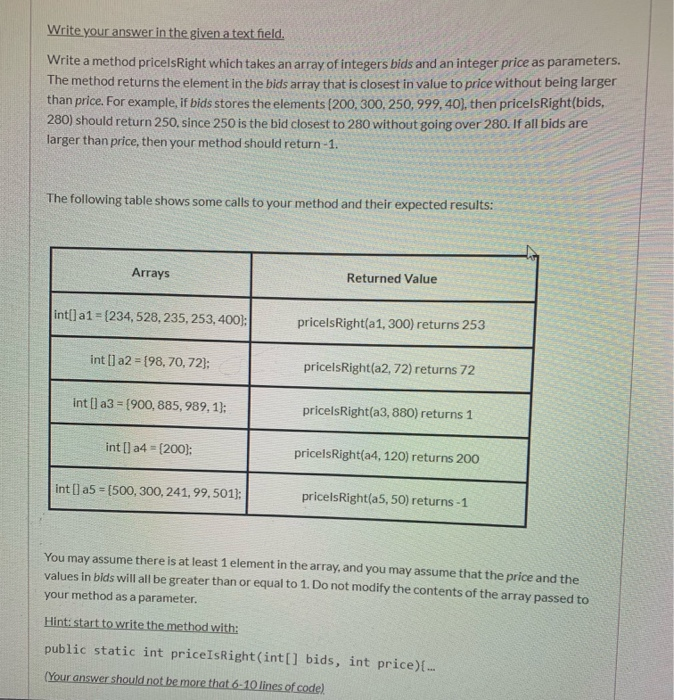 Solved Write your answer in the given a text field. Write a | Chegg.com