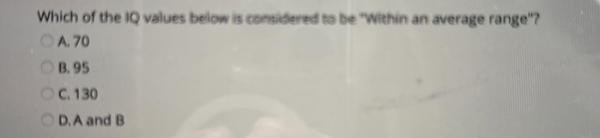 Solved Which of the 1Q ﻿values below is considered to be | Chegg.com