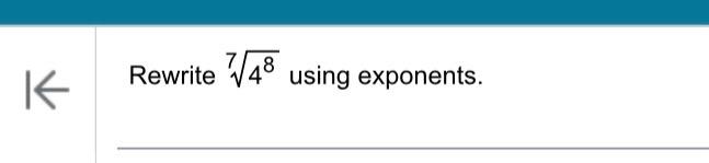 Solved Rewrite 748 using exponents. | Chegg.com