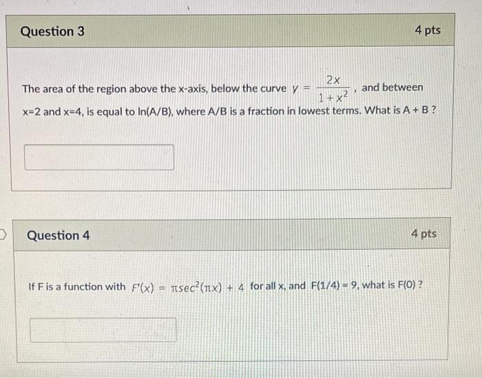 Solved The area of the region above the x-axis, below the | Chegg.com