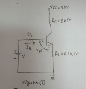 Solved If a Si transistor used in the circuit (Figure 1) | Chegg.com