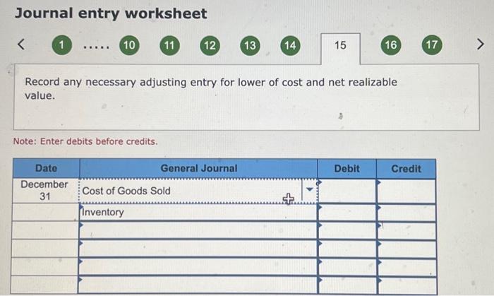 Solved Journal entry worksheet 1 .... 10 Record any | Chegg.com