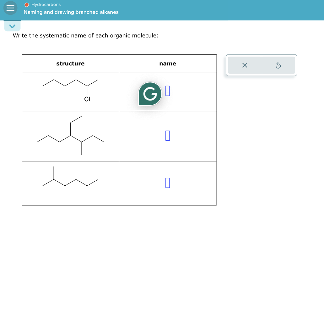 HydrocarbonsNaming and drawing branched alkanesWrite | Chegg.com