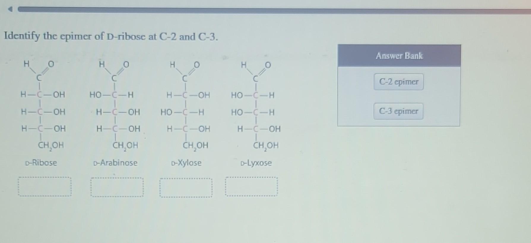 Solved dentify the epimer of D-allose at C-2, C-3, and | Chegg.com