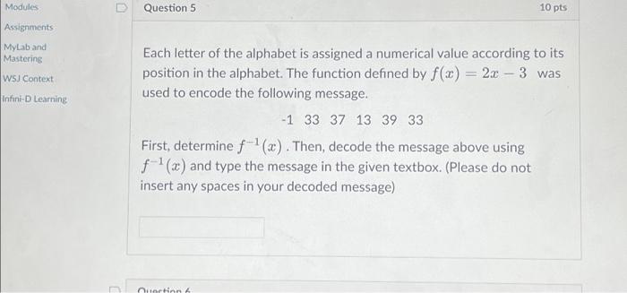 Solved Modules Assignments MyLab and Mastering WSJ Context | Chegg.com