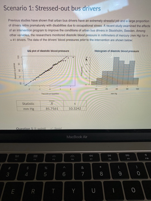 Solved Scenario 1: Stressed-out bus drivers Previous studies | Chegg.com