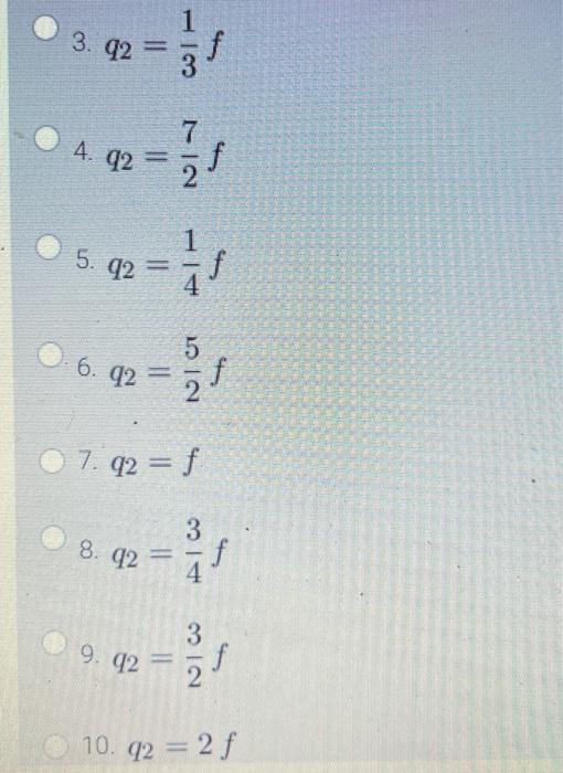 Solved Consider two lenses where fi = f and f2 - f. As shown | Chegg.com