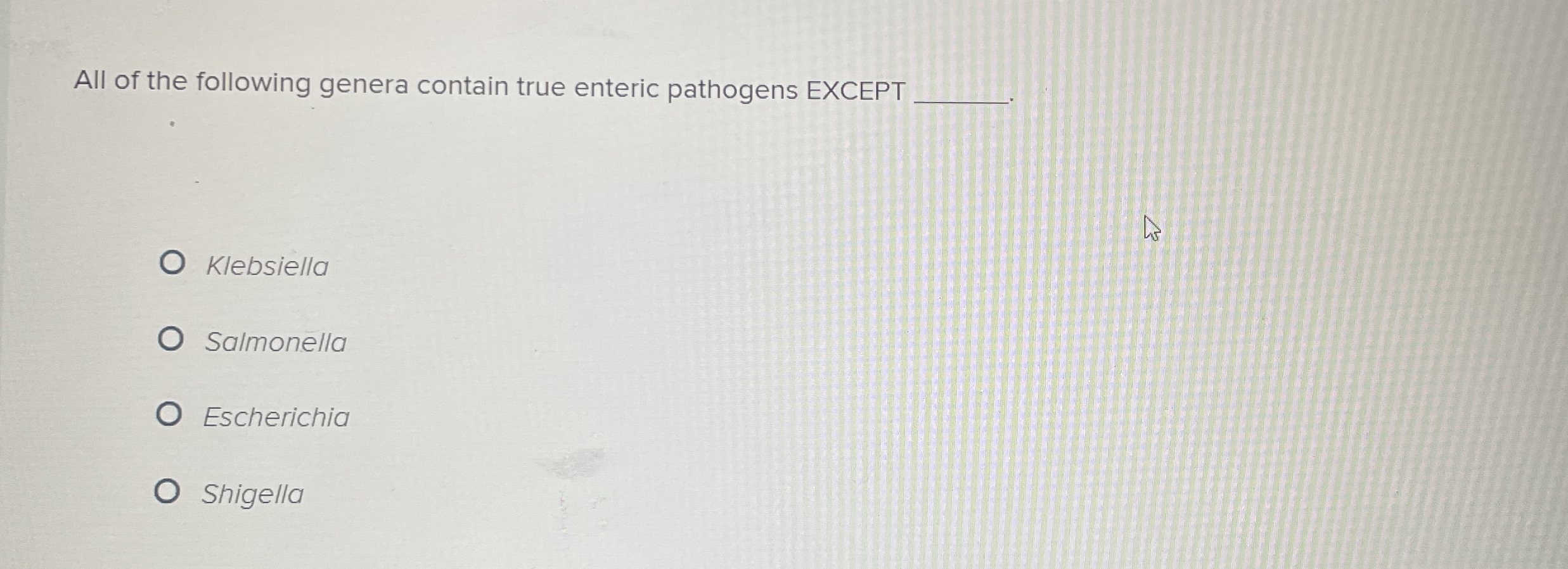 Solved All of the following genera contain true enteric | Chegg.com