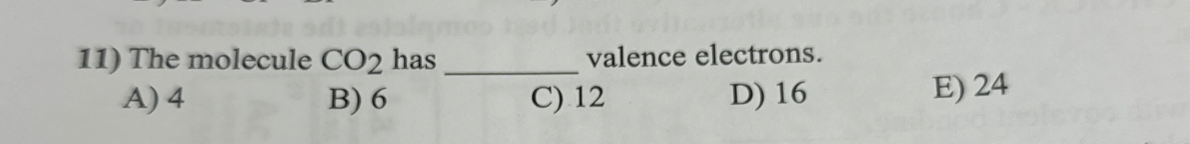Solved The molecule CO2 ﻿has q, ﻿valence | Chegg.com
