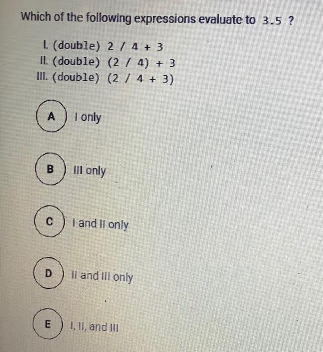Solved Consider the following code segment. int a = 3 + 2 * | Chegg.com