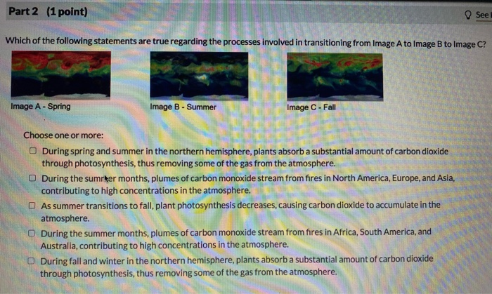 Solved The images represent ecosystems in the eastern United | Chegg.com