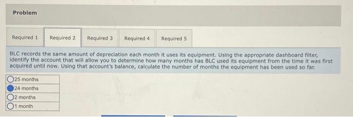 Solved Problem BLC records the same amount of depreciation | Chegg.com