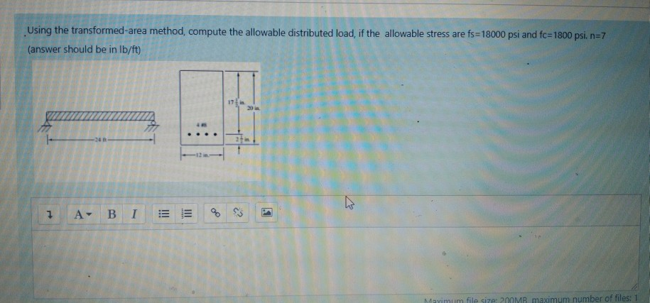 Solved Using the transformed-area method, compute the | Chegg.com