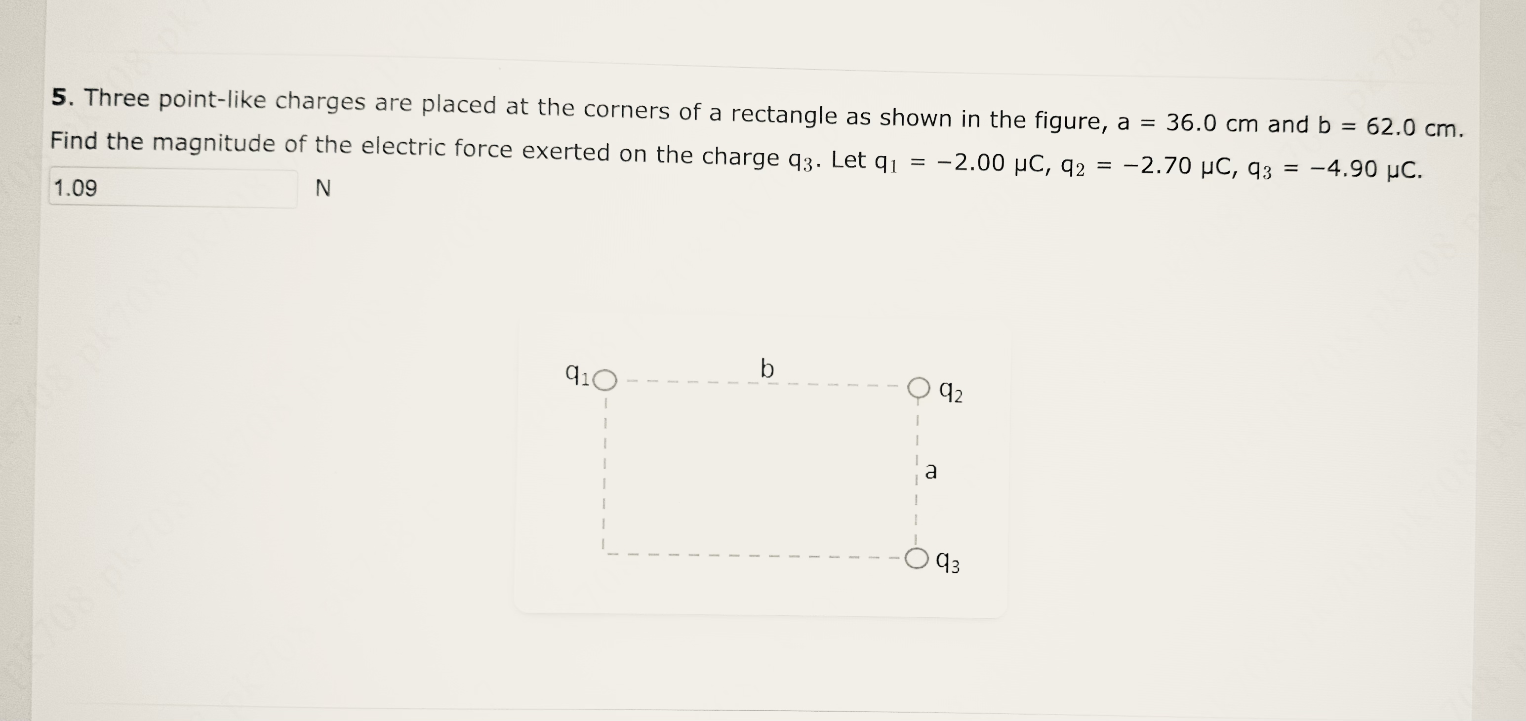 Solved Three point-like charges are placed at the corners of | Chegg.com