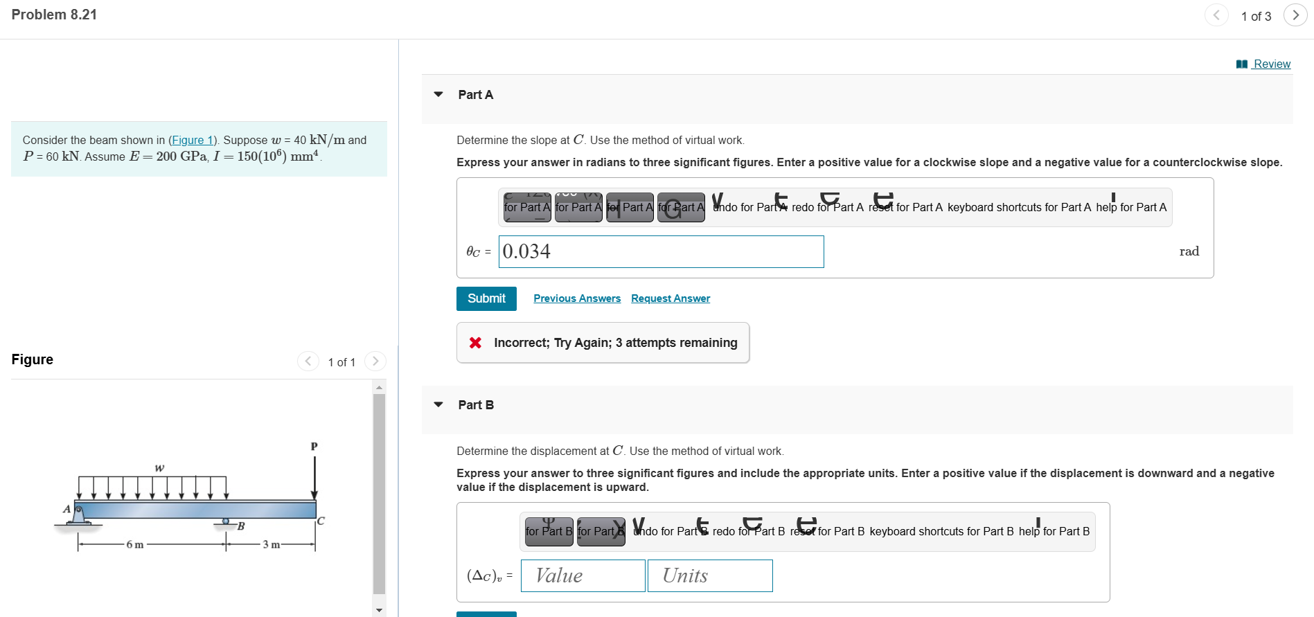 Part AConsider the beam shown in (Figure 1). ﻿Suppose | Chegg.com