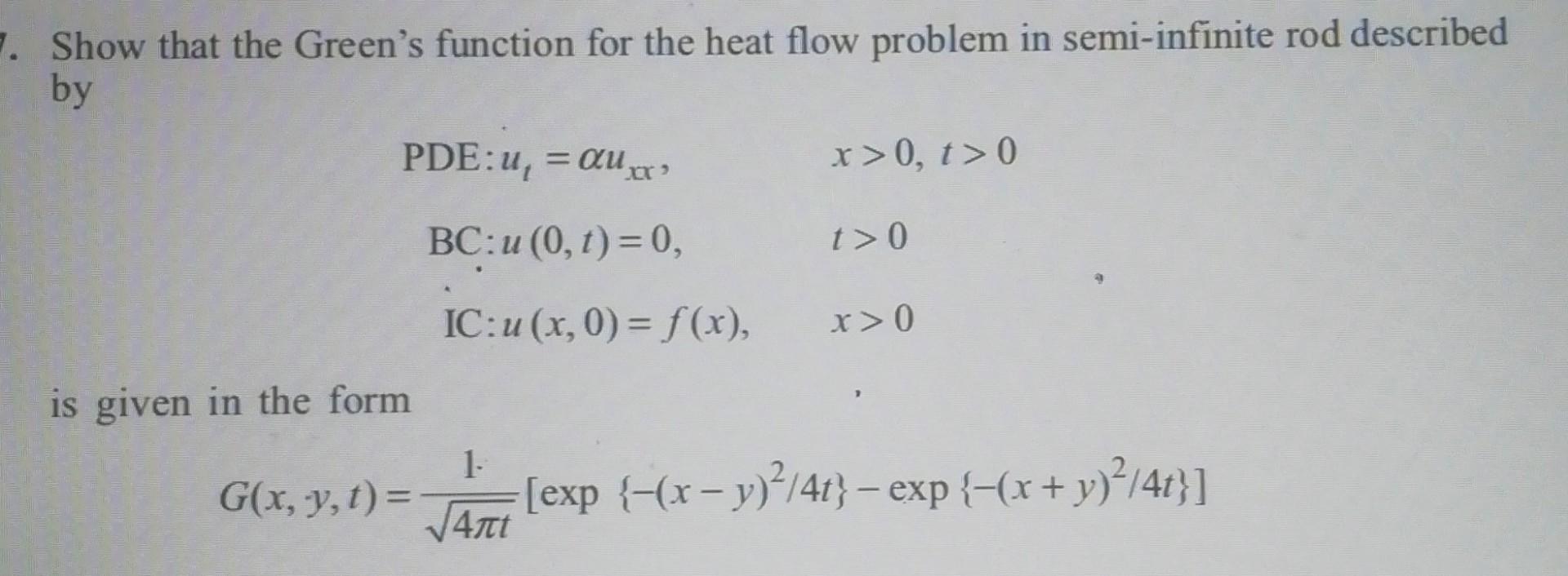 Solved Advance partial differential equation Solution with | Chegg.com