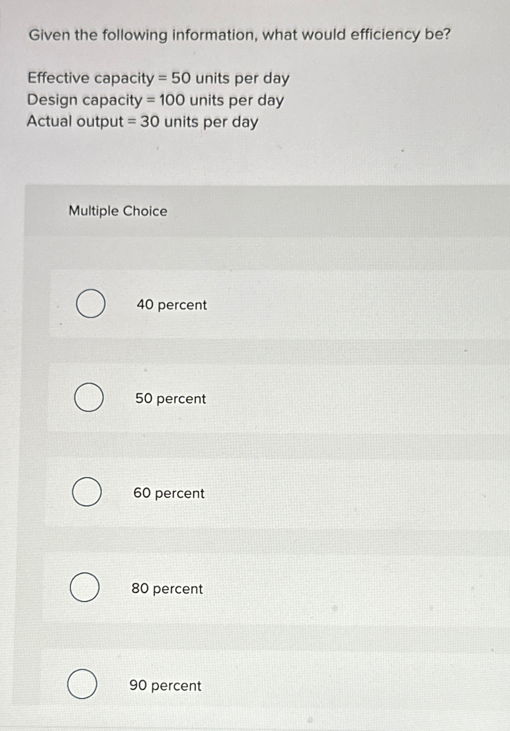 Solved Given the following information, what would | Chegg.com