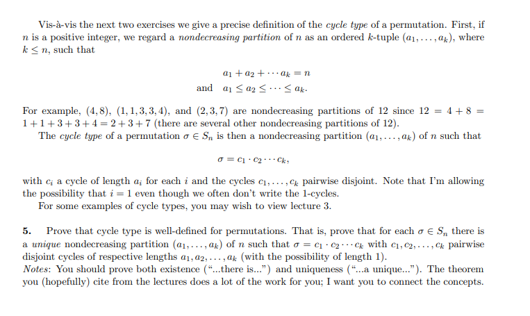 Solved Vis à Vis The Next Two Exercises We Give A Precise 