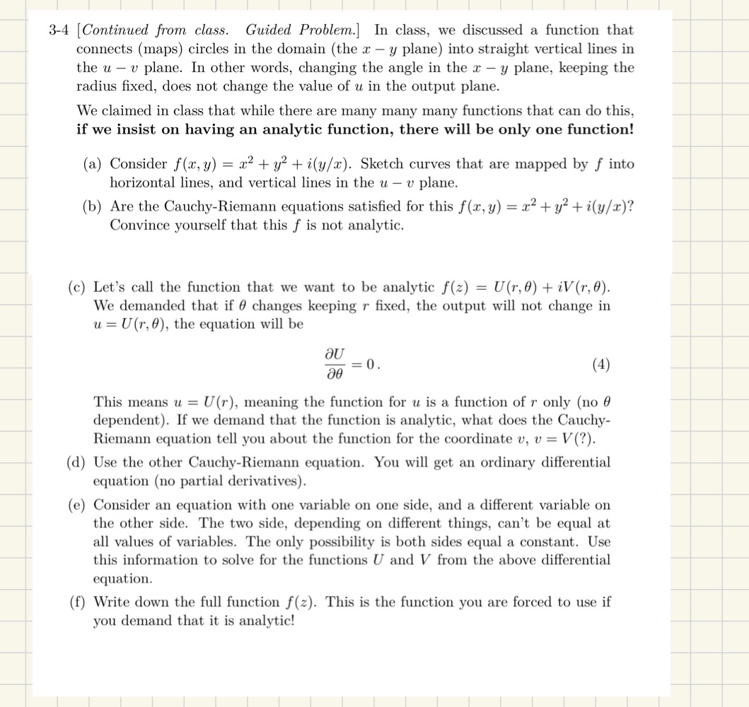 3-4 [Continued from class. Guided Problem.] ﻿In | Chegg.com