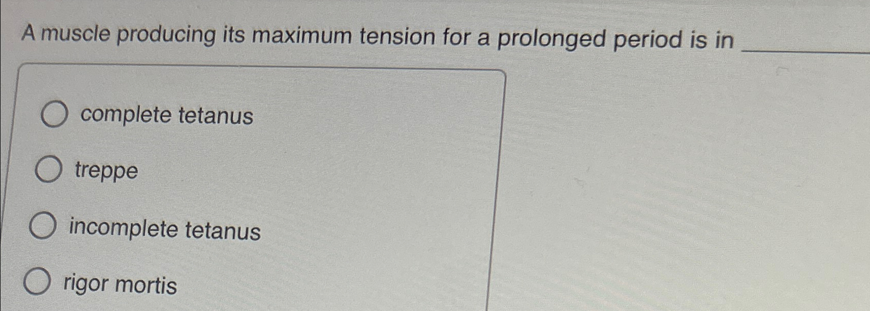 Solved A muscle producing its maximum tension for a | Chegg.com