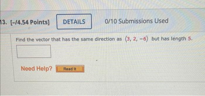 Solved Find the vector that has the same direction as | Chegg.com