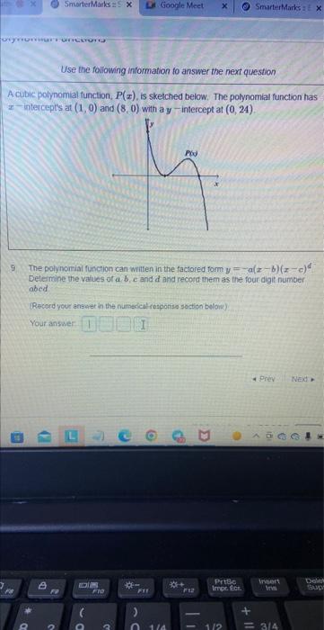Solved A cubic polynomial function, P(x), is sketched below. | Chegg.com