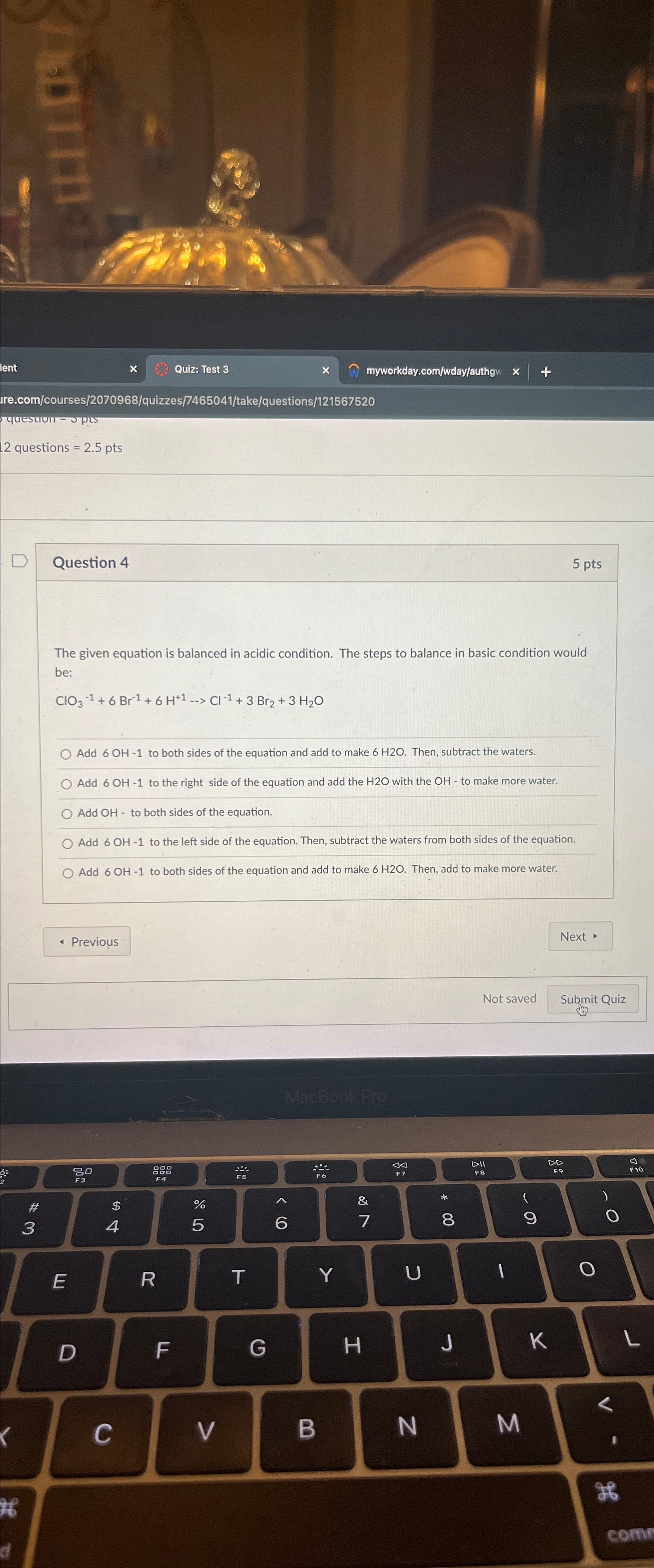 Solved What would be the steps to balance in basic condition | Chegg.com