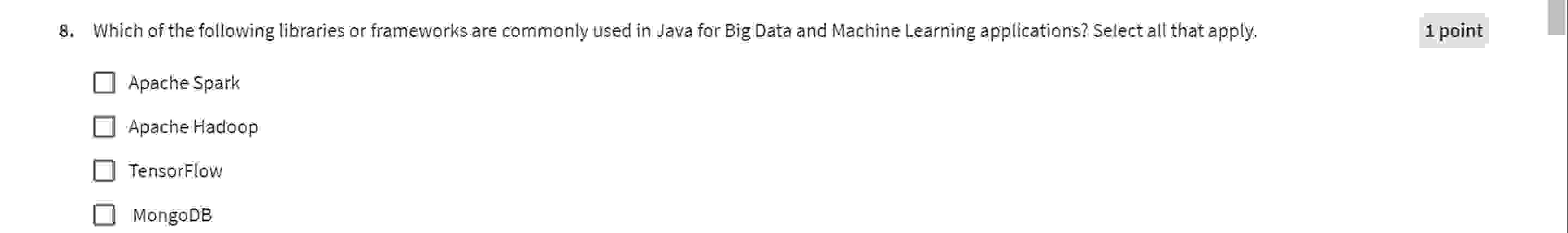 Solved Which of the following libraries or frameworks are | Chegg.com