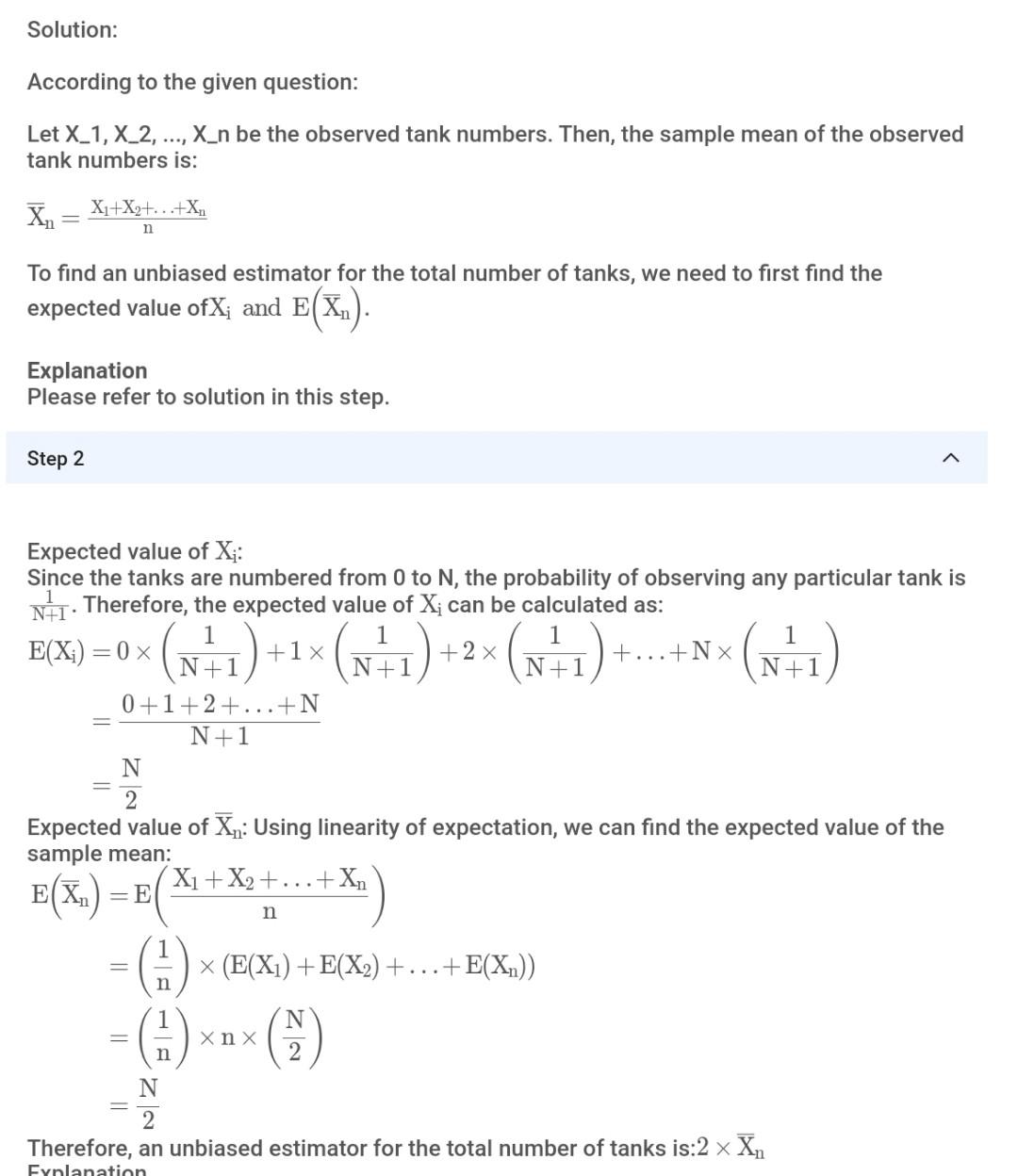 Solved 4. (A continuous version of the German tank problem.) | Chegg.com